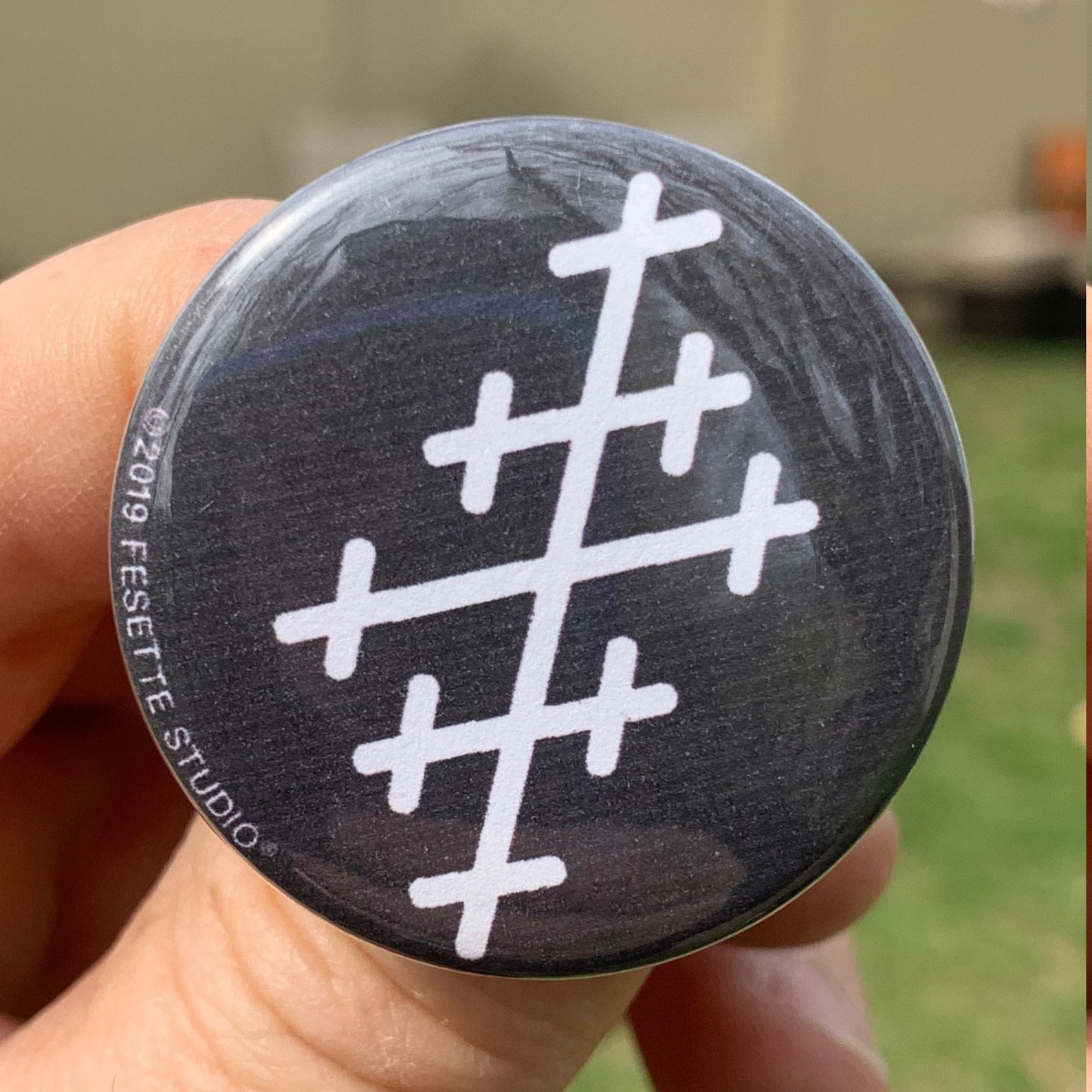 Occult Aleister Crowley Cross Button - Etsy