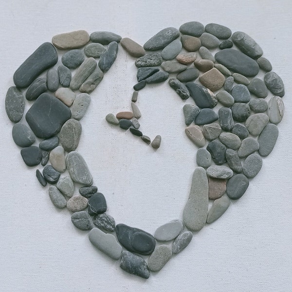 Heart Pebbles - Etsy