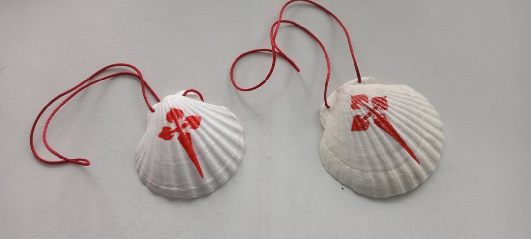 Caminho De Santiago 2 Scallop Sea Shells for Pilgrims Gift St James Way ...
