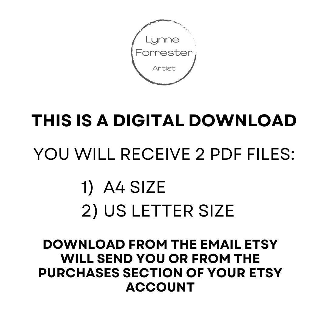 Printable Book Marks | Instant Download Sheet of 6 Book Marks | Print ...