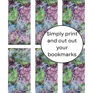Printable Book Marks | Instant Download Sheet of 6 Book Marks | Print ...