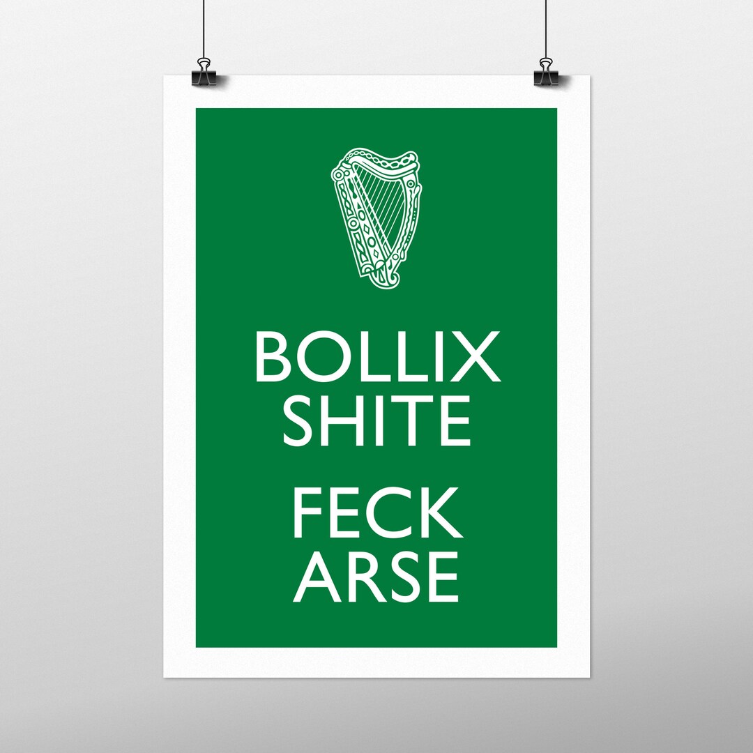 Bollix Shite Feck Arse - Etsy