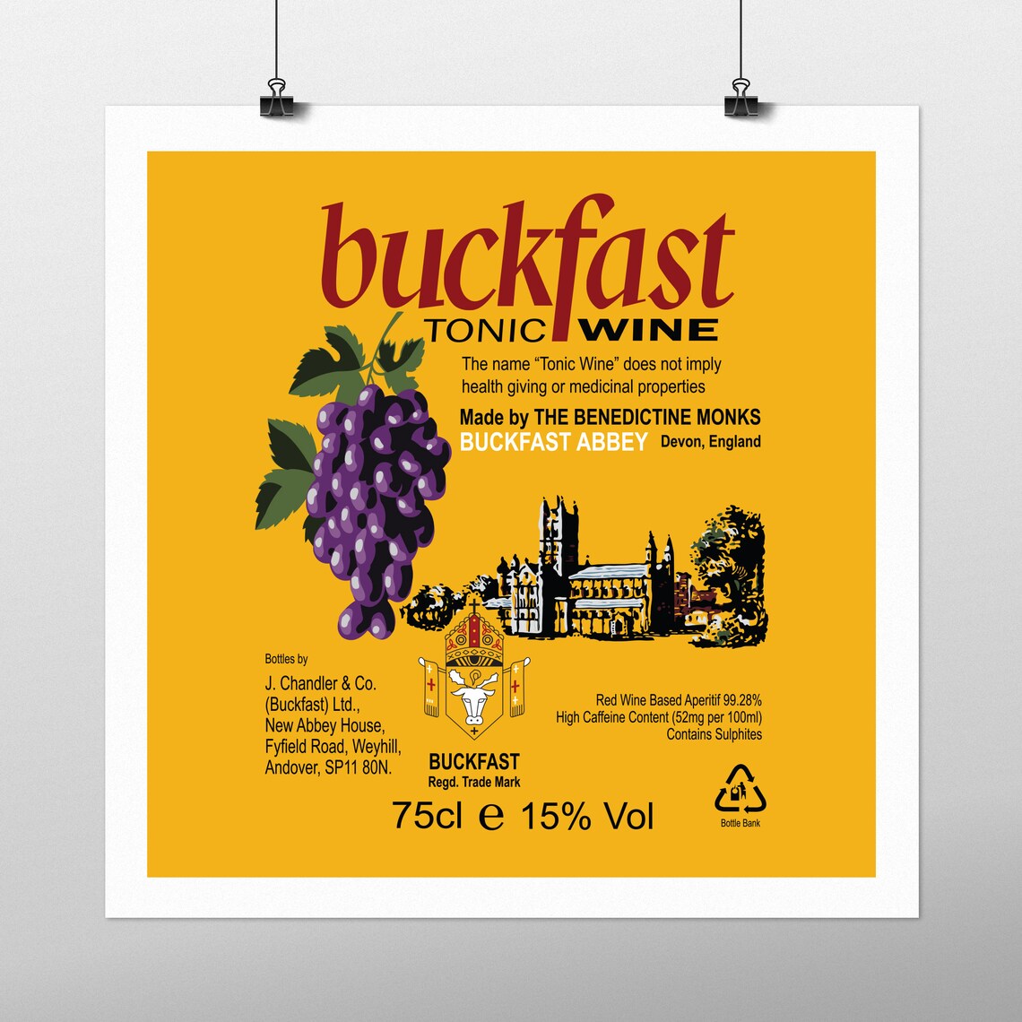 Buckfast Label - Etsy