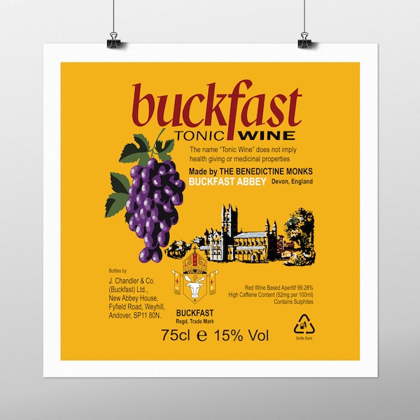 Buckfast Label - Etsy UK