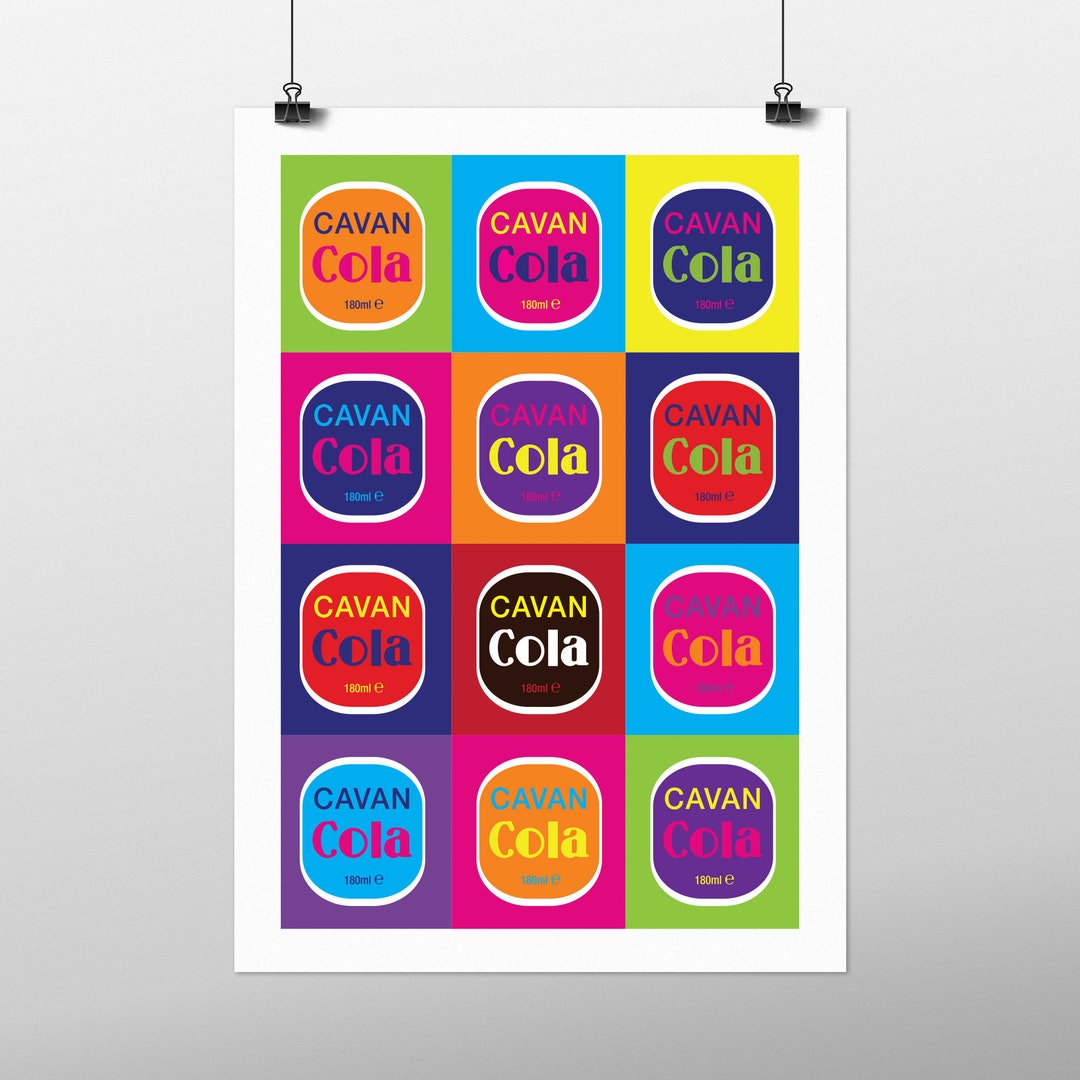 Cavan Cola Label – Warhol - Etsy
