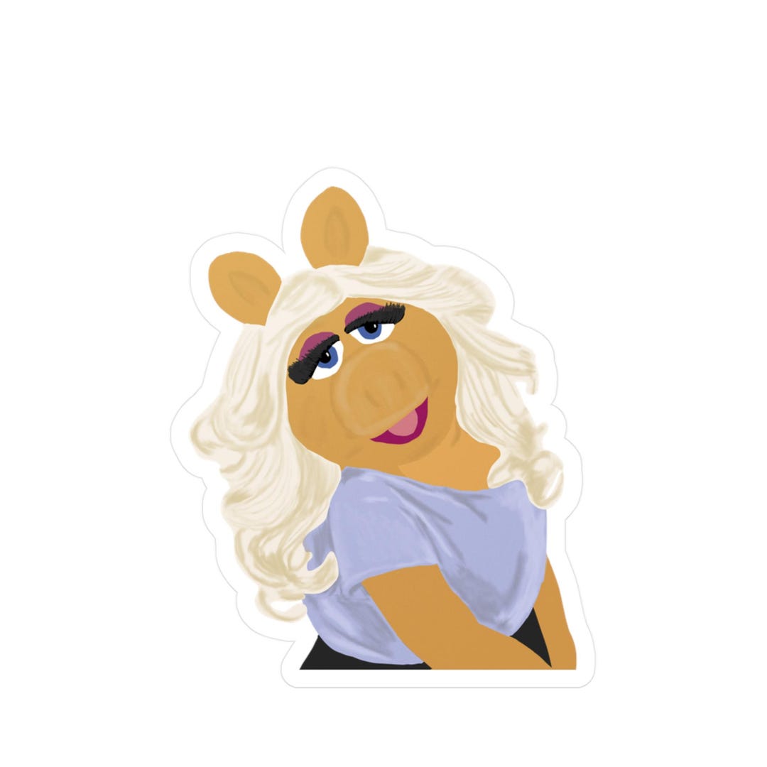 Miss Piggy Vinyl Sticker - Etsy