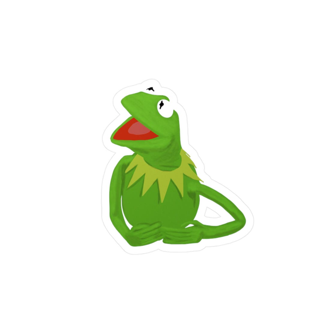 Kermit the Frog Vinyl Sticker - Etsy