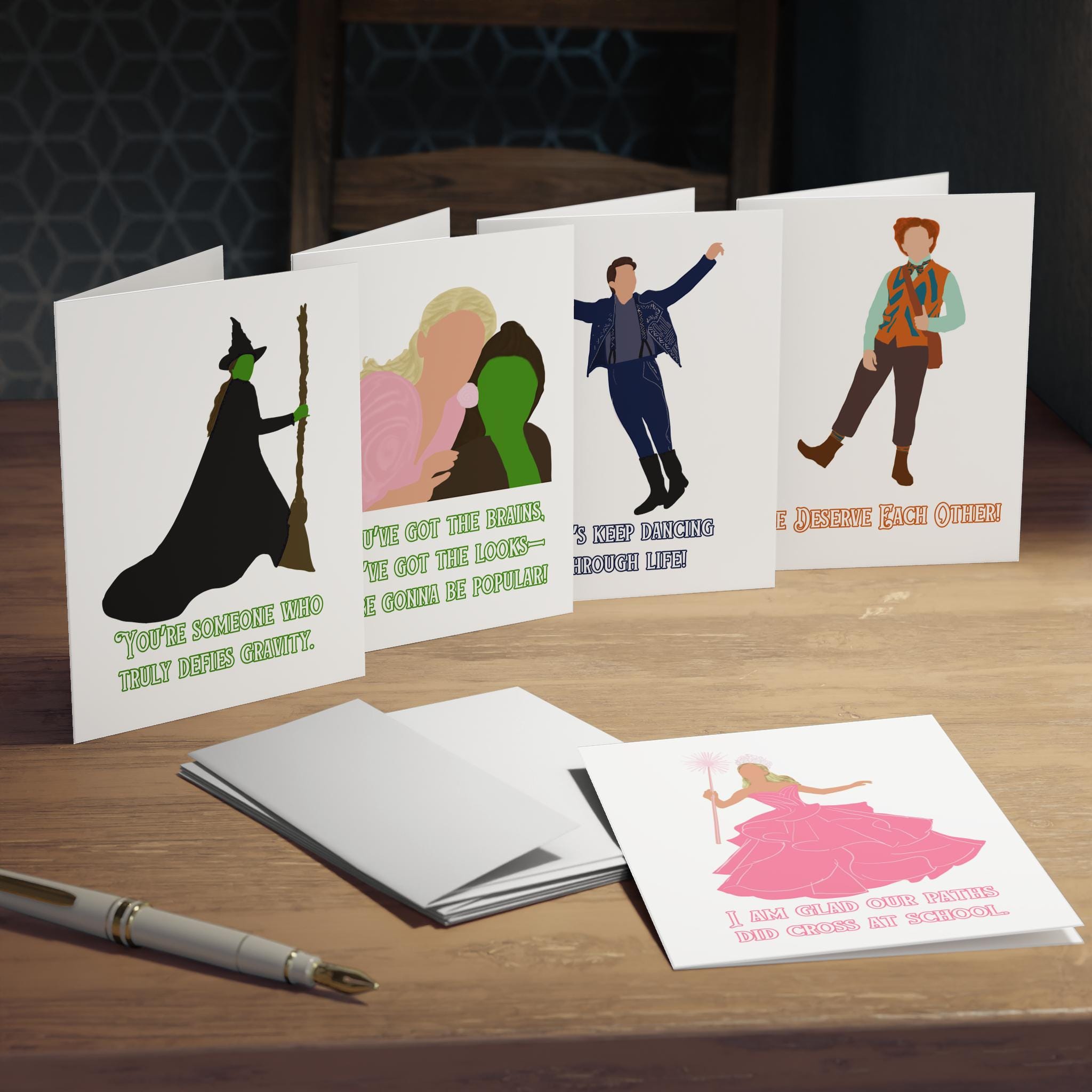 Wicked Inspired Cards (5-pack) - Etsy