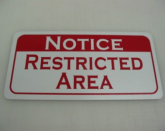 Restricted Area Band Members only Sexy Enamel Metal TIN | Etsy