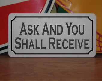 Ask and Receive | Etsy