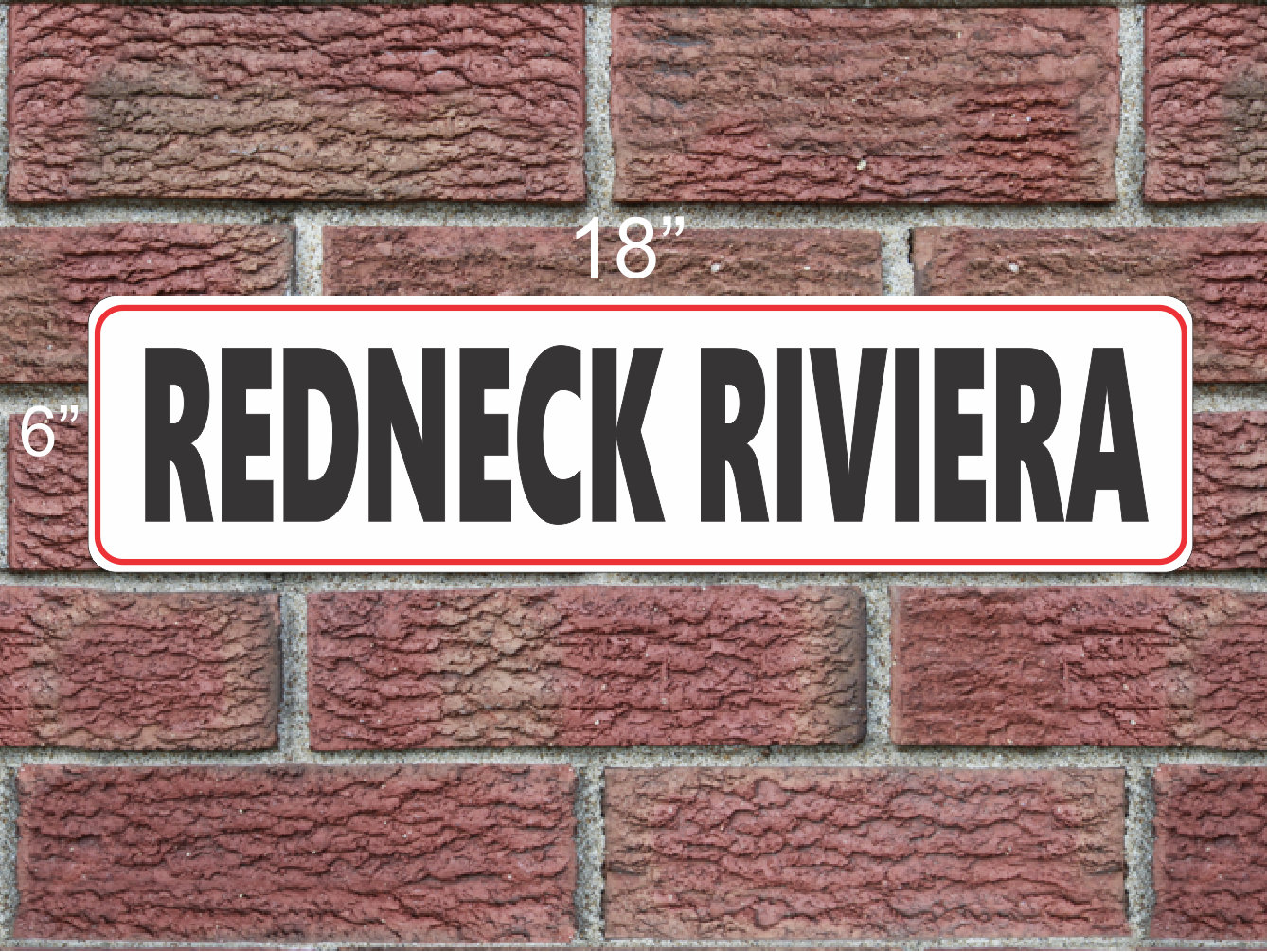 REDNECK RIVIERA Metal Sign Florida Panhandle Beach Mississippi Alabama ...