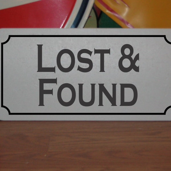 Lost & Found Sign - Etsy