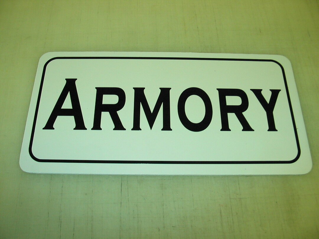 ARMORY Metal Sign for Home Room Gun Safe - Etsy