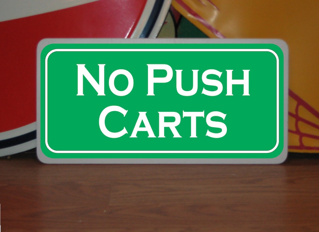 No Push Carts Metal Sign for Golf Course Country Club - Etsy UK
