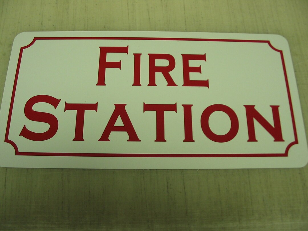 FIRE STATION... Metal Sign for Barn Coop Farm Ranch or Kitchen Decor - Etsy