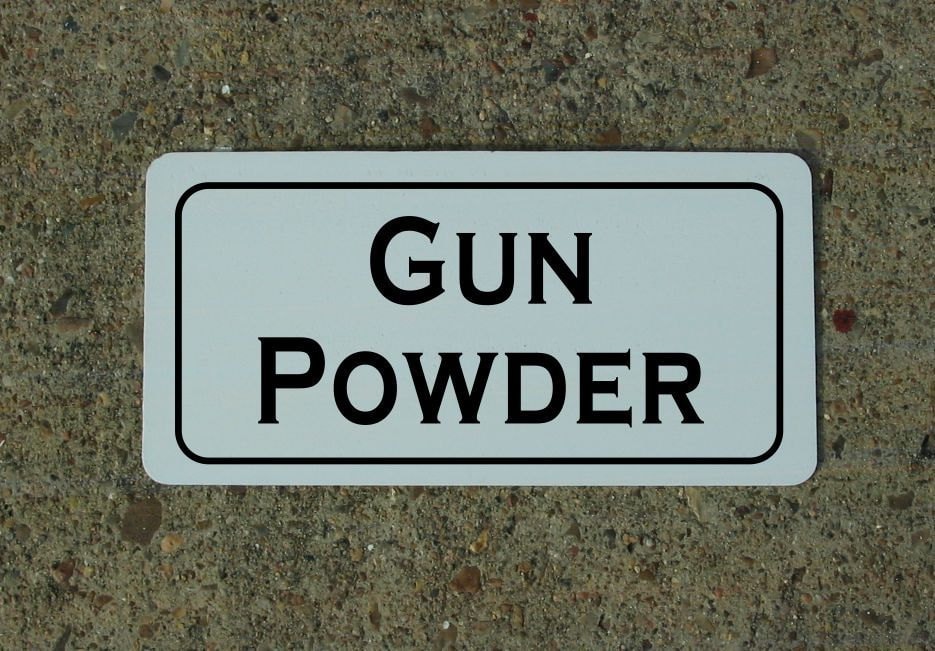 GUN POWDER Metal Sign Shop Shooting Range Room Military - Etsy UK