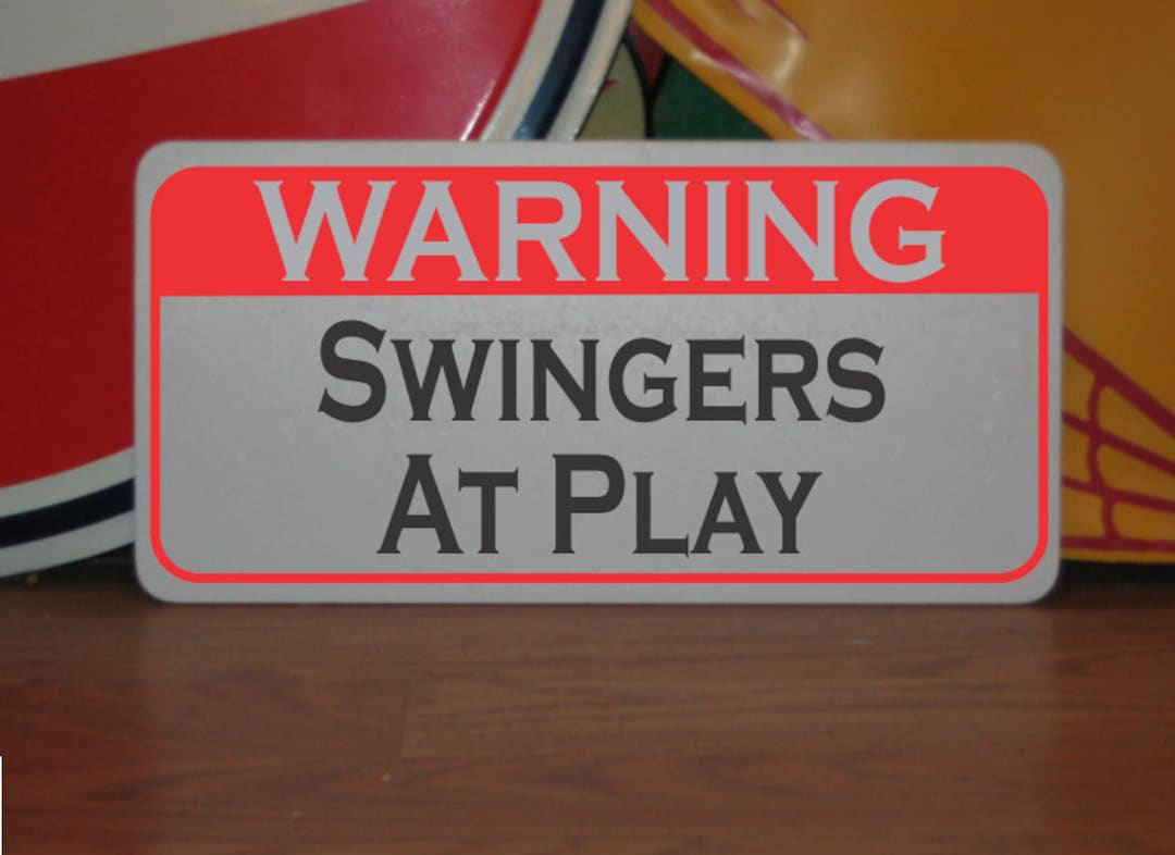 Warning Swingers at Play Metal Sign Bdsm S&M Sex Decor Mistress Master ...