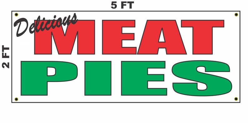Meat Pies Banner Sign - Etsy