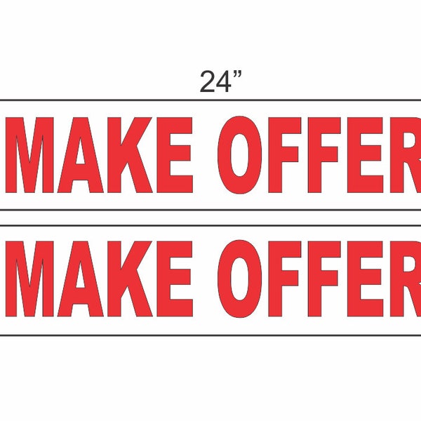 Make an Offer Sign - Etsy