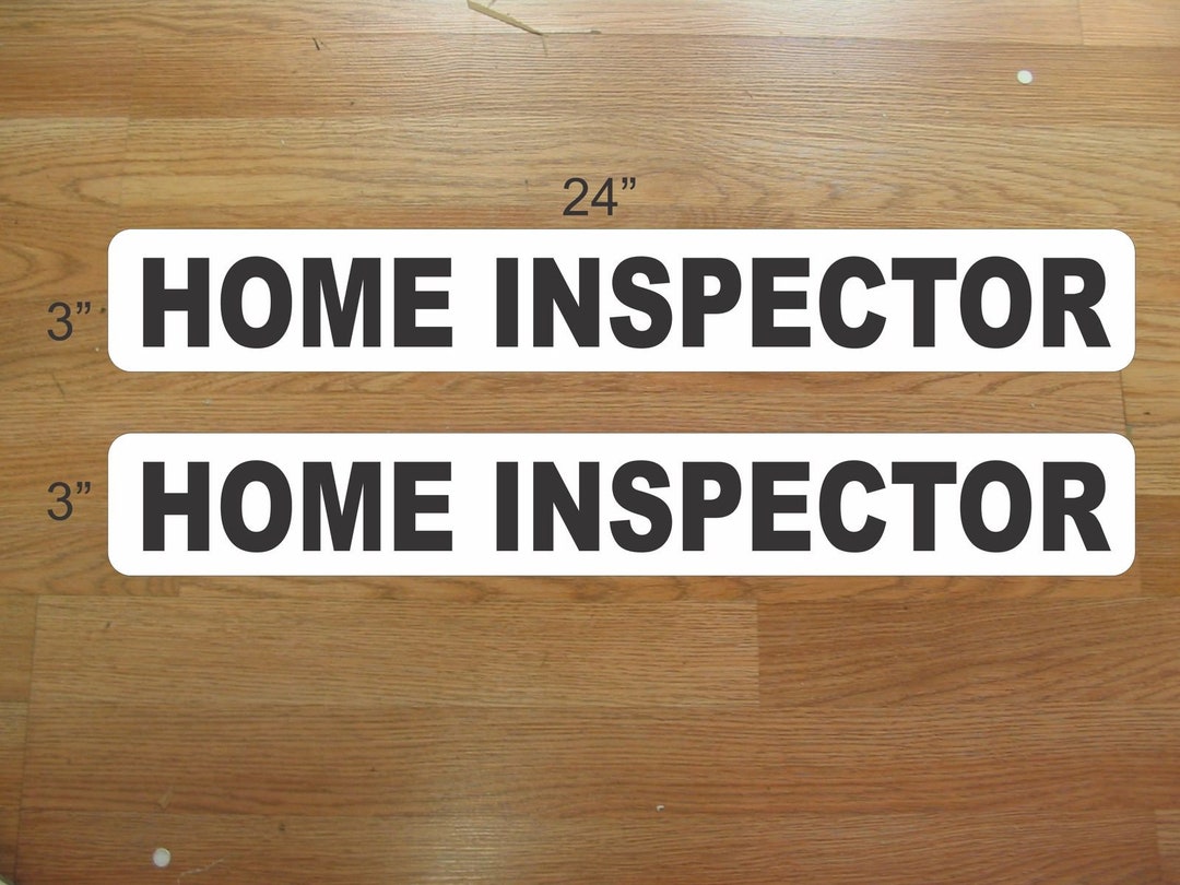 HOME INSPECTOR Magnetic Vehicle Signs to Fit Van Car Truck or SUV - Etsy