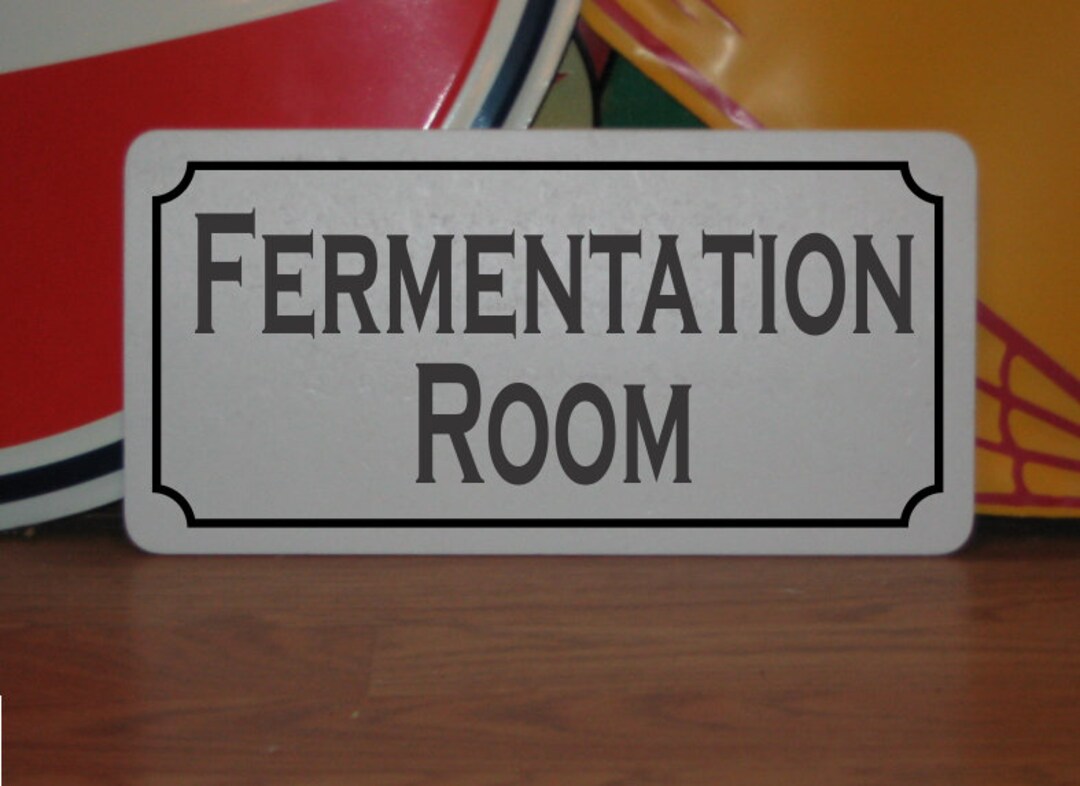 Fermentation Room Metal Sign for Wine Farm Vineyard Home Bar - Etsy