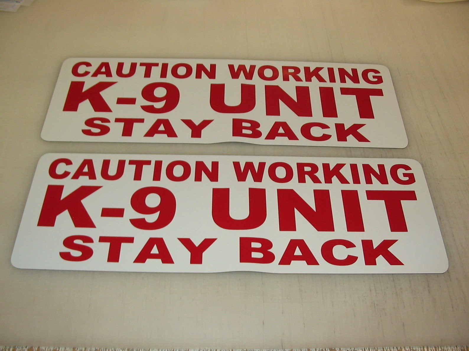 CAUTION WORKING K-9 Unit Stay Back Magnetic Signs Car Truck | Etsy