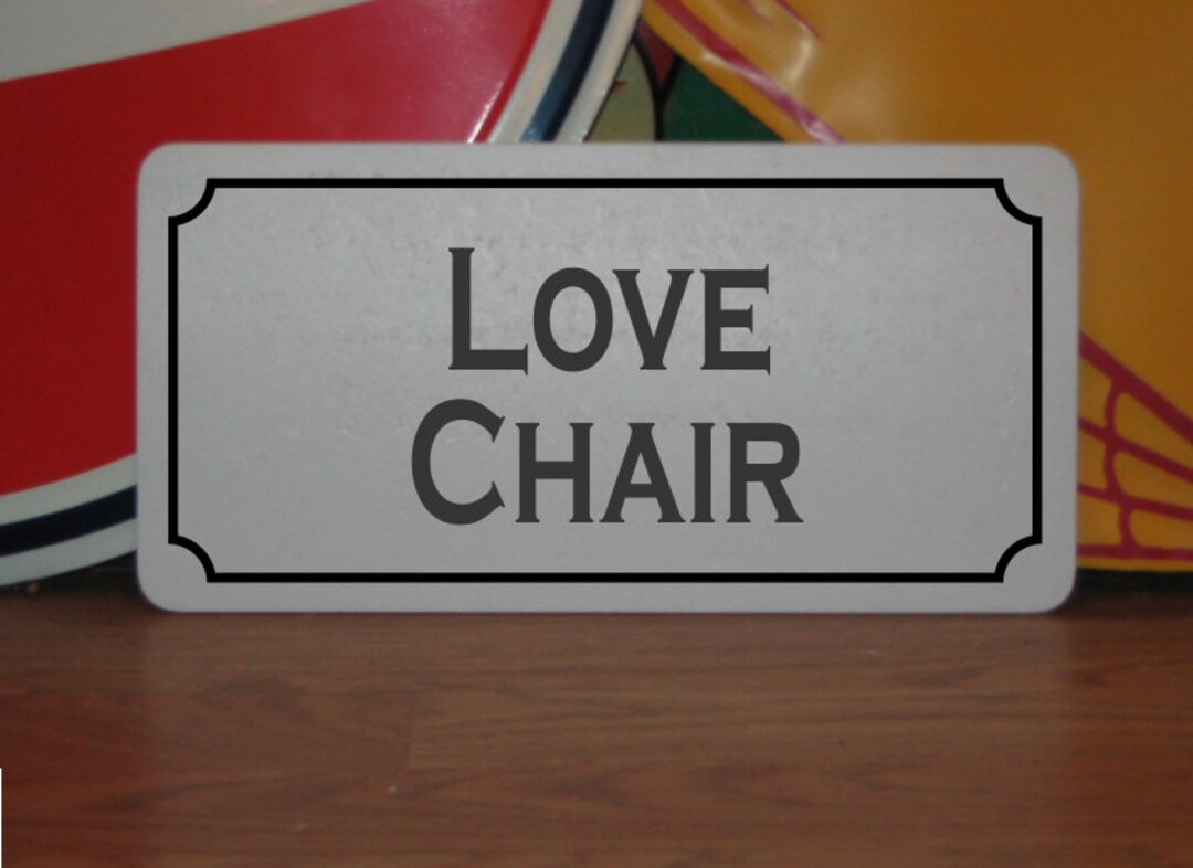 Love Chair Metal Sign Bdsm S&M Decor Bedroom Bathroom Bondage - Etsy