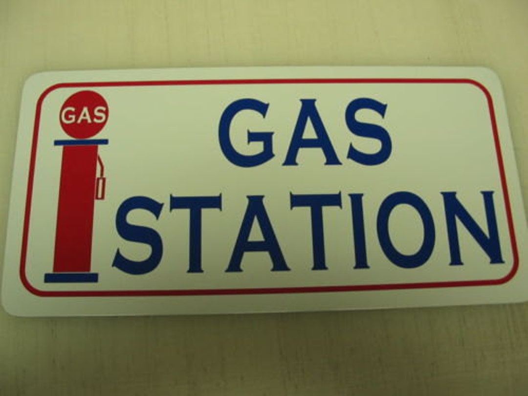 GAS STATION Vintage Gas & Oil Retro Art Deco Metal Sign - Etsy