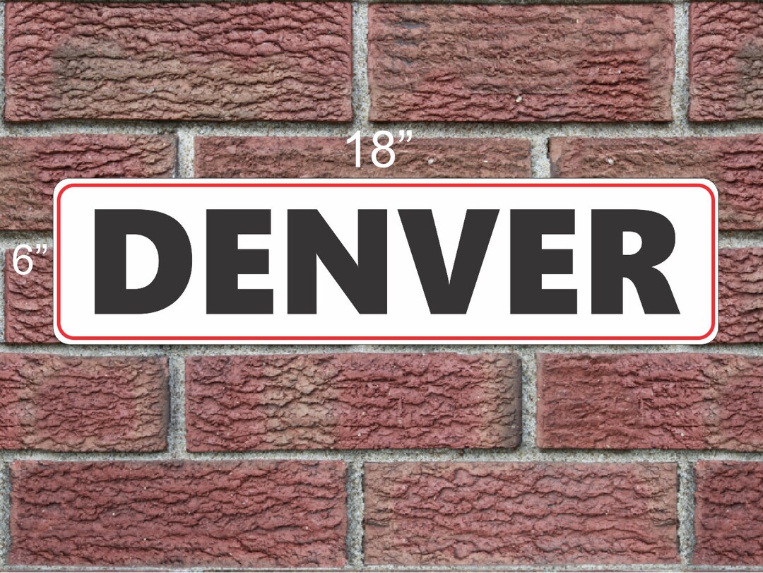 DENVER Metal Sign - Etsy