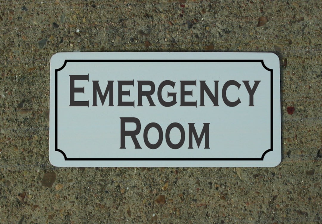 EMERGENCY ROOM Metal Sign - Etsy