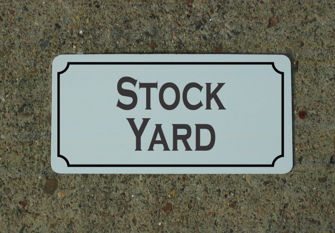 STOCK YARD Metal Sign for Barn Coop Farm Ranch Cattle Cow - Etsy