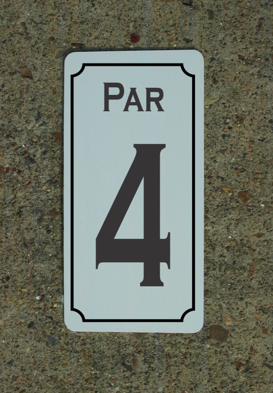 Par 4 Metal Sign for Golf Course Driving Range Pro Shop - Etsy UK