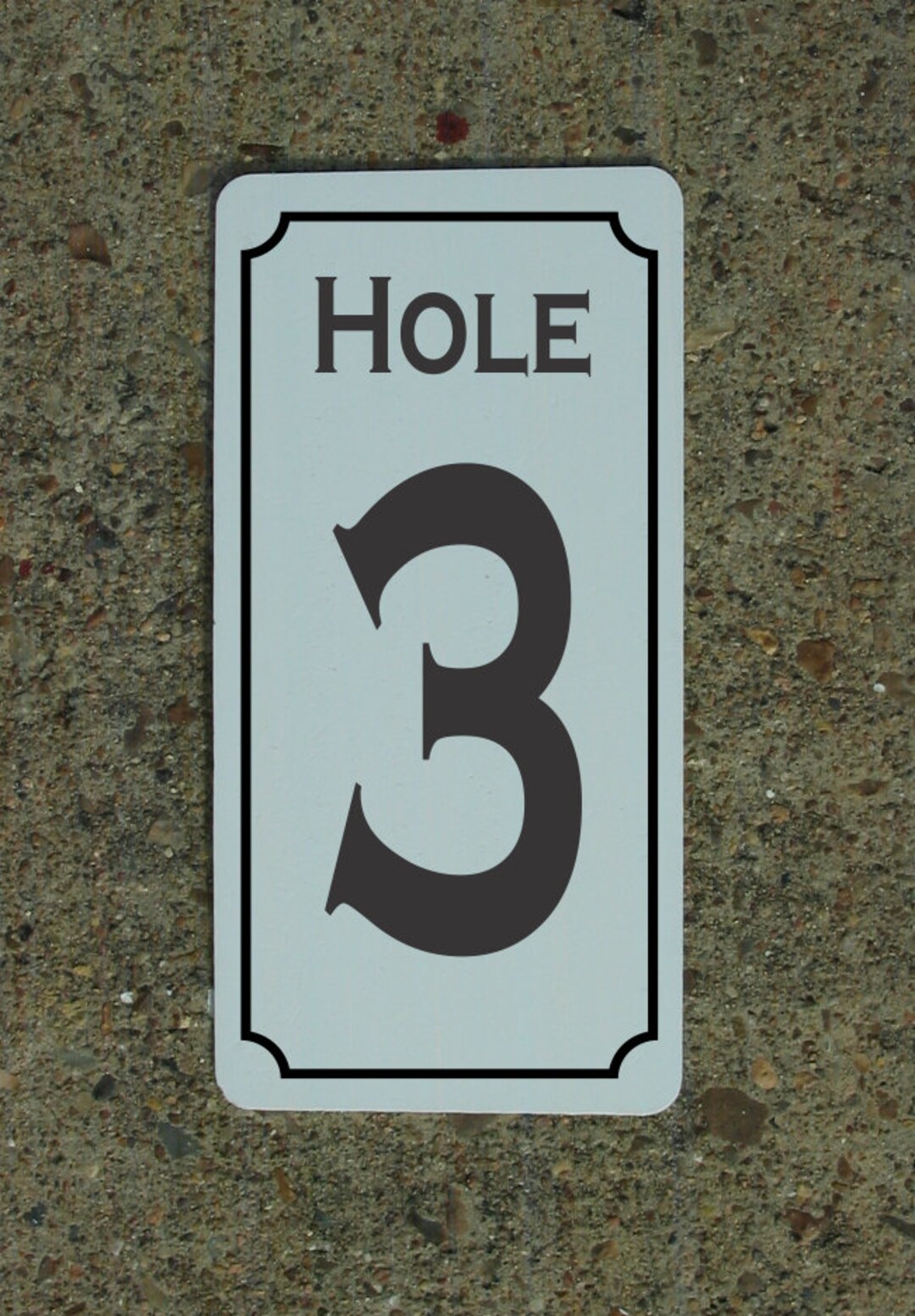 Hole 3 Metal Sign for Golf Course Driving Range Pro Shop Nineteenth - Etsy