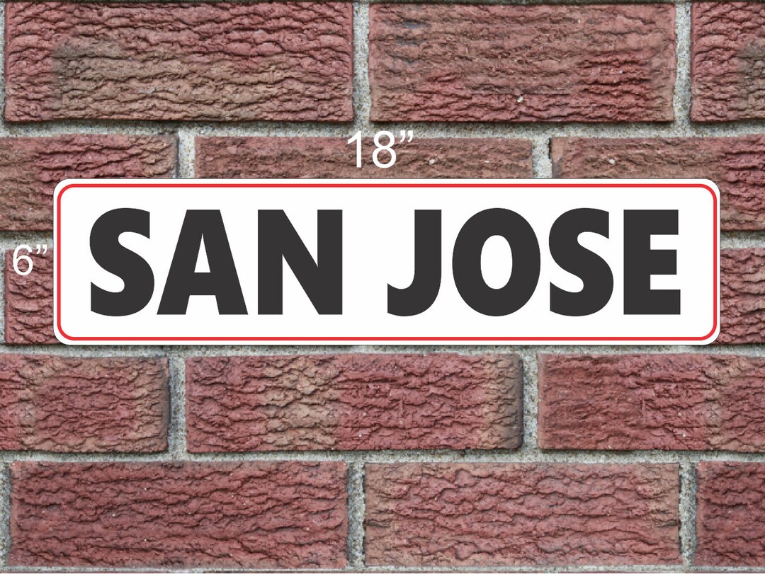 SAN JOSE Metal Sign - Etsy