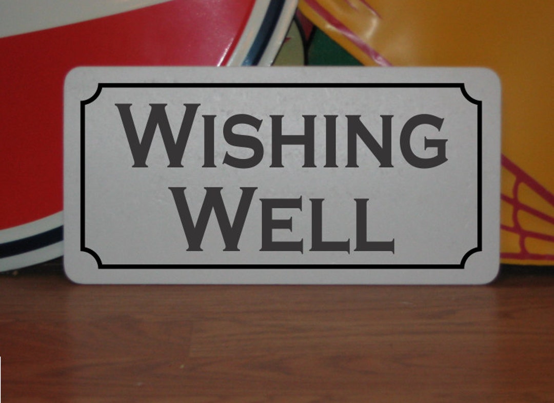 WISHING WELL Metal Sign - Etsy