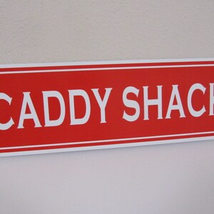 CADDY SHACK Metal Sign for Golf Course Driving Range Pro Shop Cadillac ...