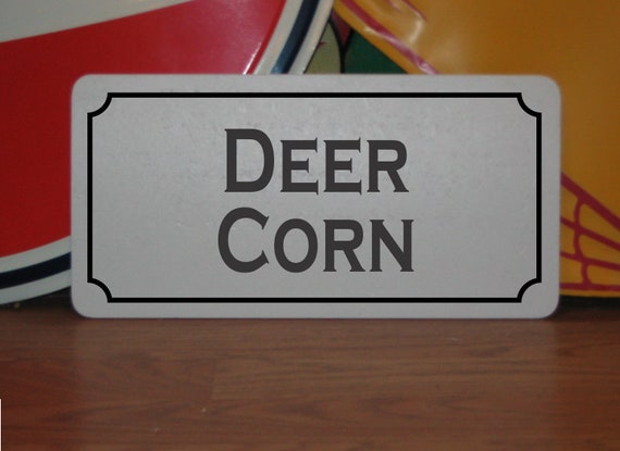 Deer Corn Metal Sign for Farm Ranch Barn - Etsy
