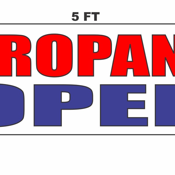 Propane Tank Banner - Etsy