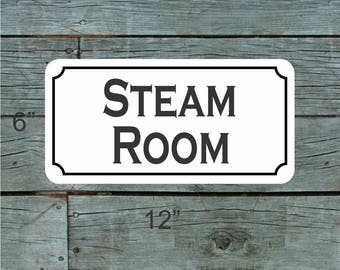 Steam Room Sign - Etsy