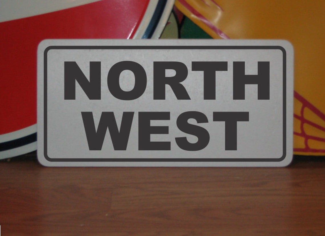 NORTH WEST Metal Sign Highway Street Road Design Airport Runway - Etsy UK