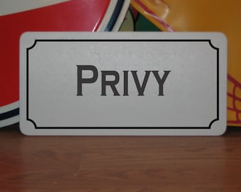 Privy Sign - Etsy UK