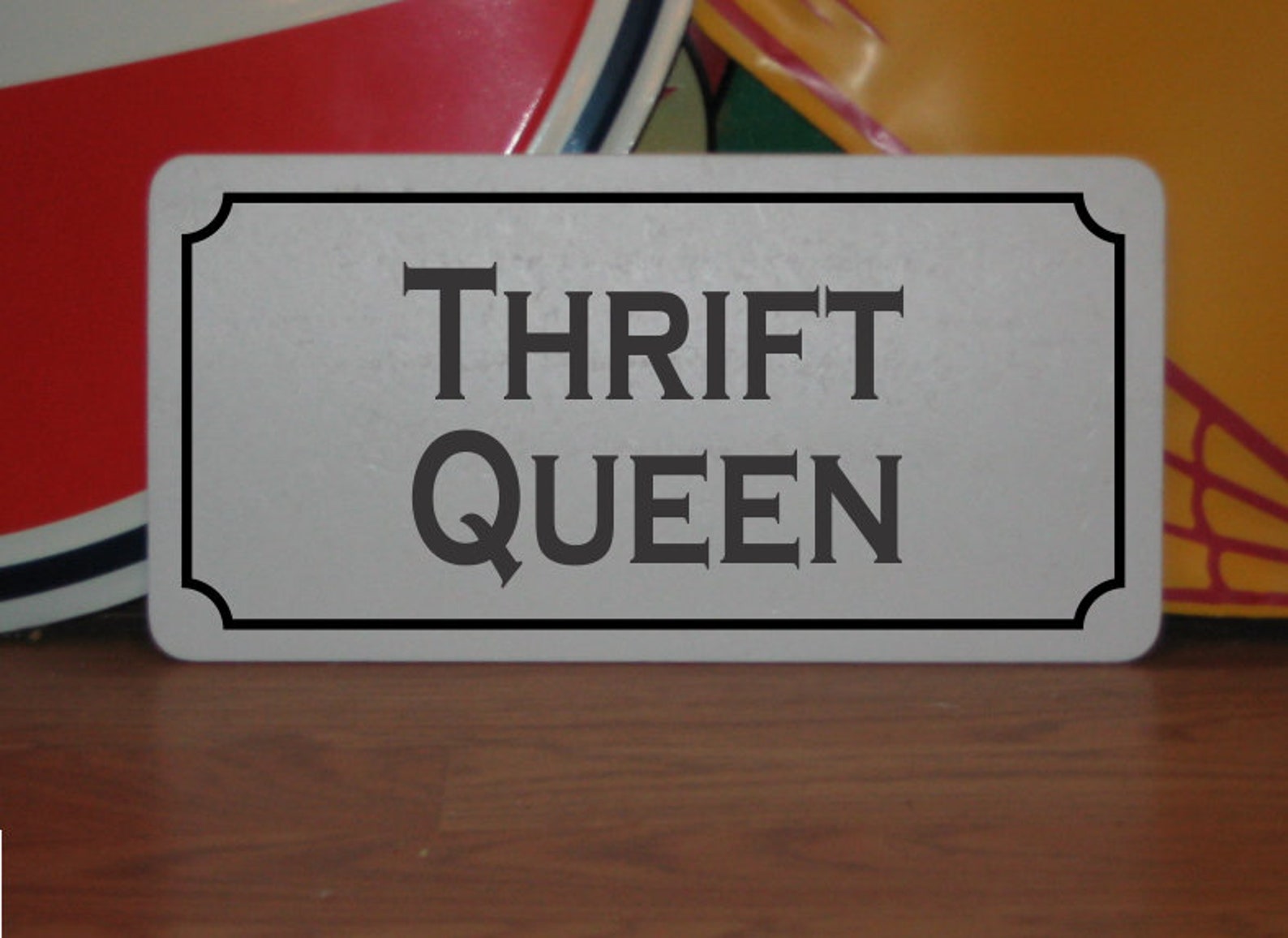 Thrift Queen Metal Sign Garage Sale Resale Shop - Etsy
