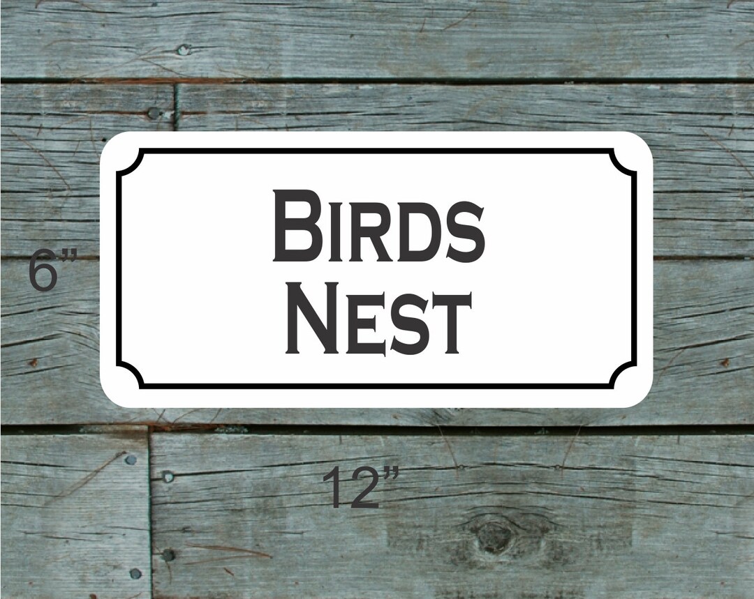 Birds Nest Metal Sign - Etsy