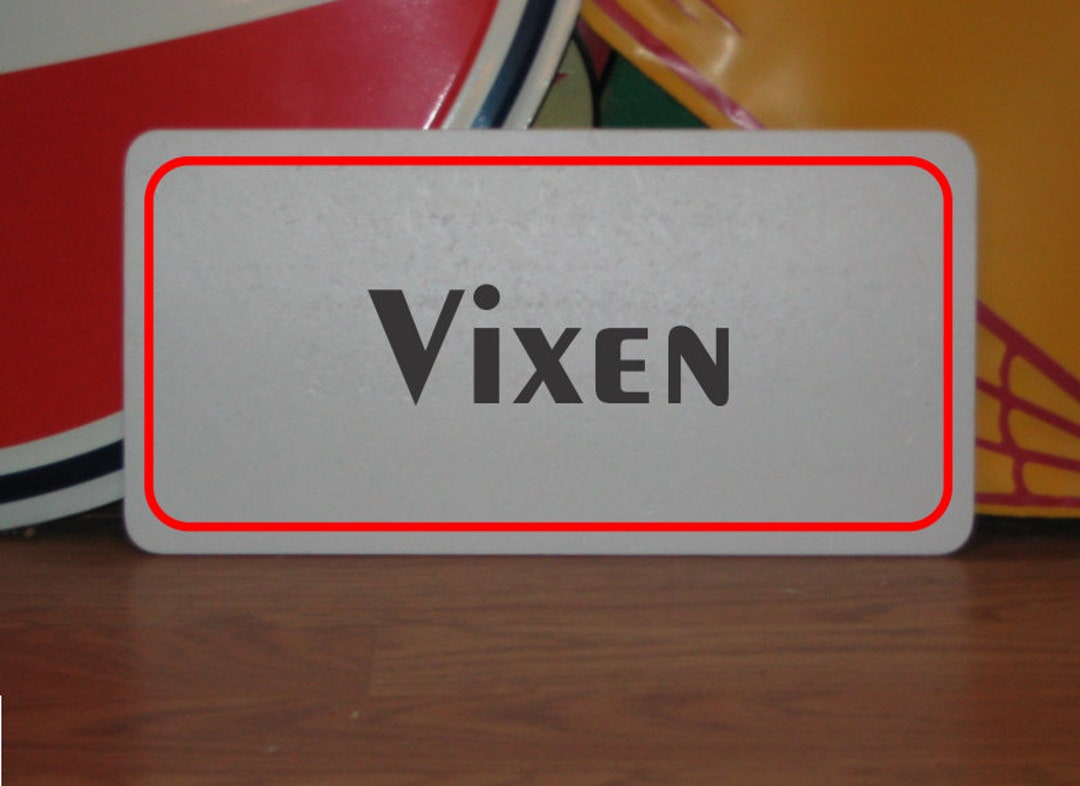 VIXEN Metal Sign - Etsy
