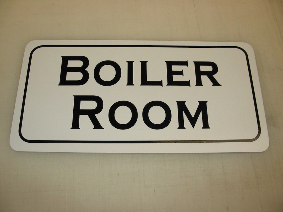 BOILER ROOM Metal Sign - Etsy