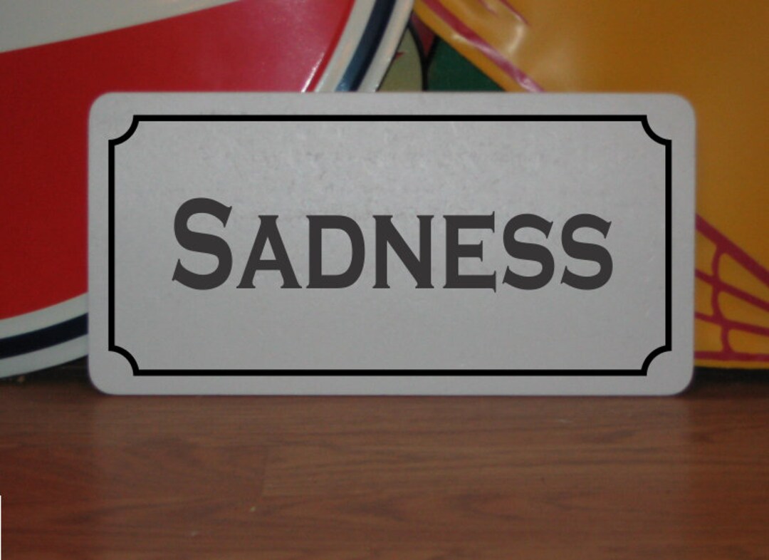 SADNESS METAL SIGN Funny Demotivational Goth Decor - Etsy