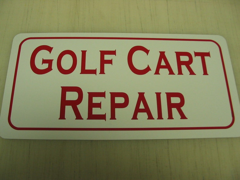 GOLF CART REPAIR Metal Sign for Golf Course Club Pro Shop - Etsy