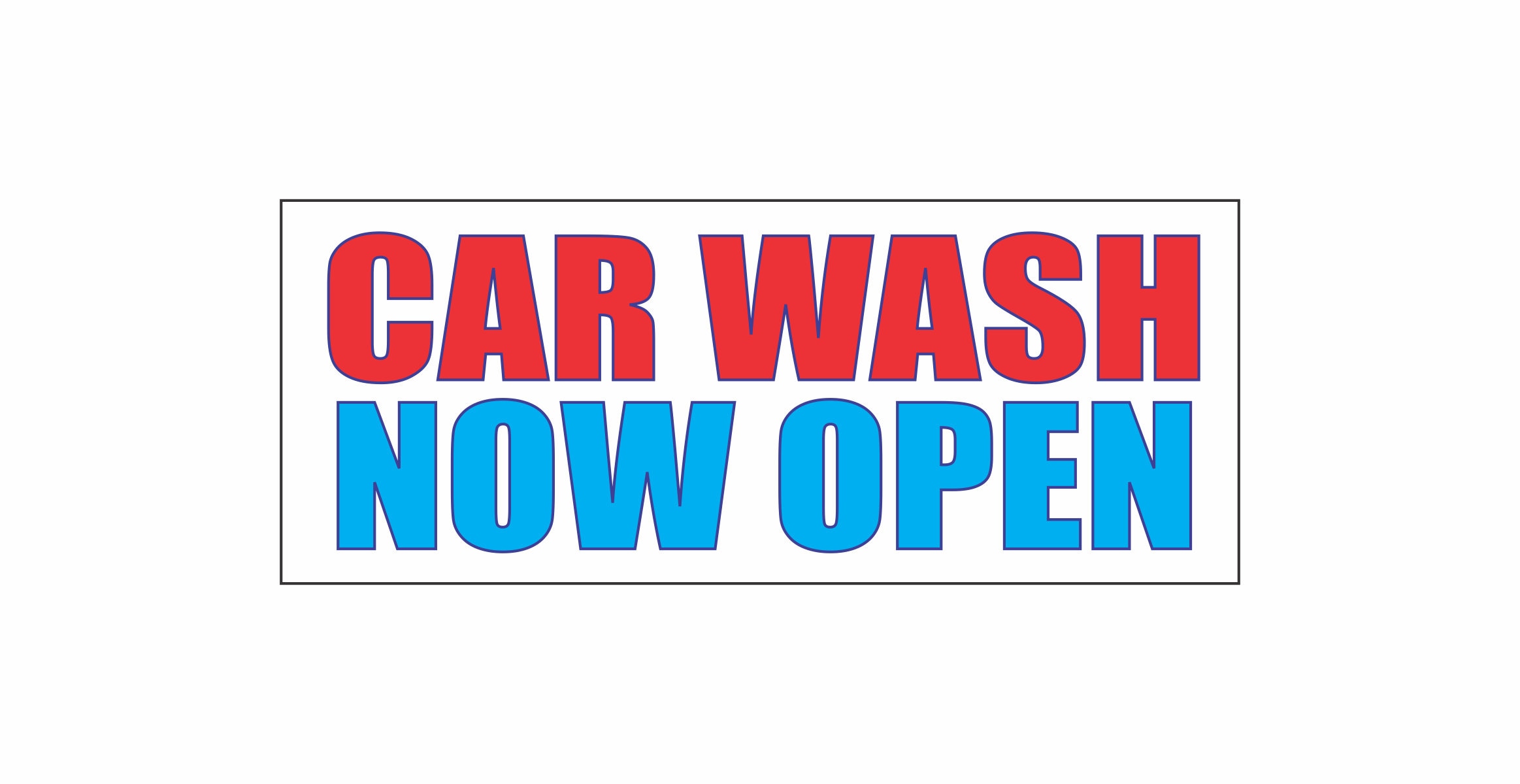 Car Wash Now Open Banner Sign - Etsy
