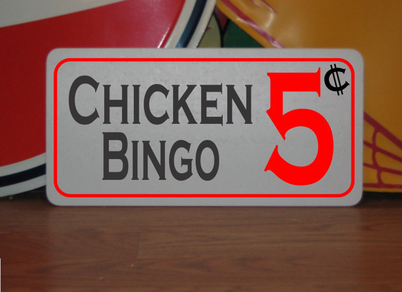 CHICKEN BINGO 5 Cents Metal Sign Farm Coop - Etsy