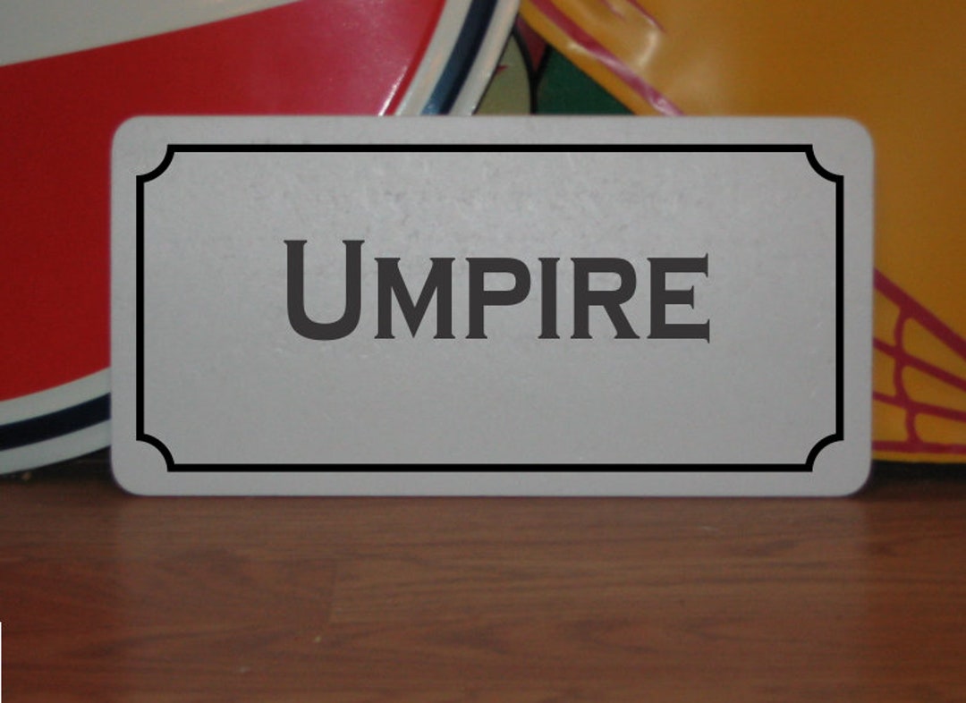 Umpire Metal Sign - Etsy